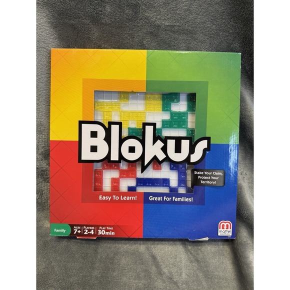 Mattel | Games | Mattel Blokus 23 Educational Family Fun Strategy Board Game Complete | Poshmark